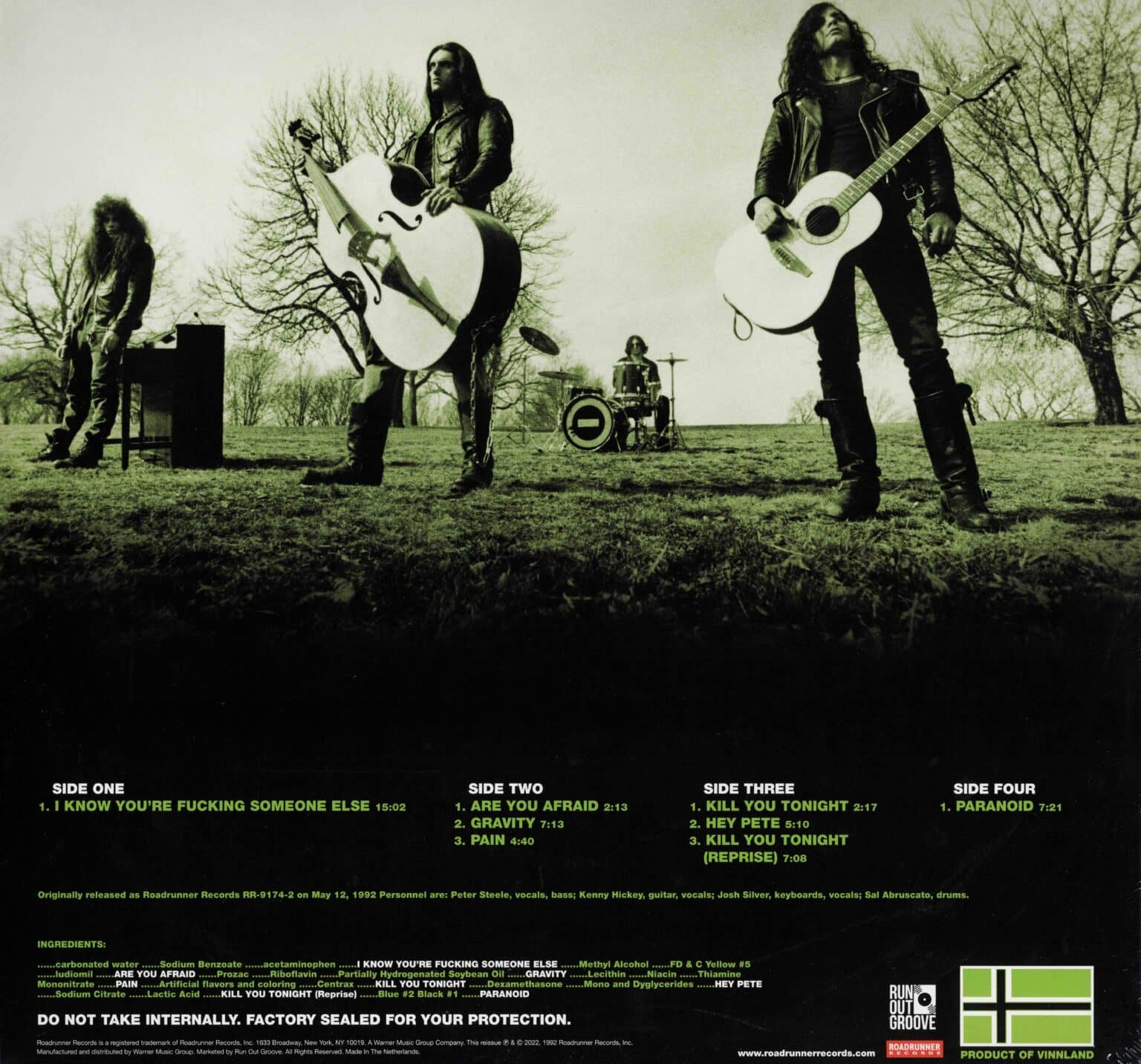 Type O Negative- Origin Of The Feces -LTD- – Revin Records